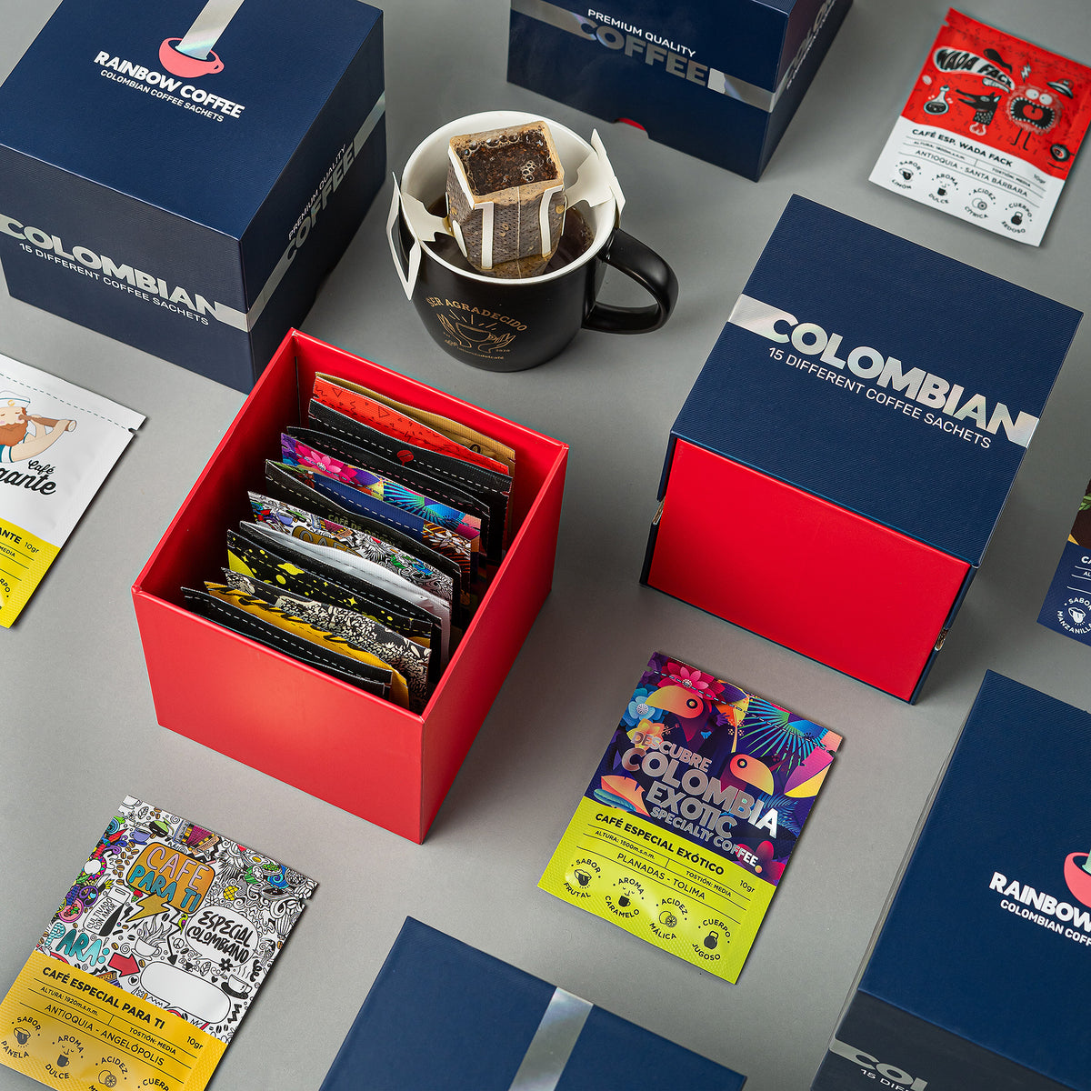 Caja de Sachets Rainbow