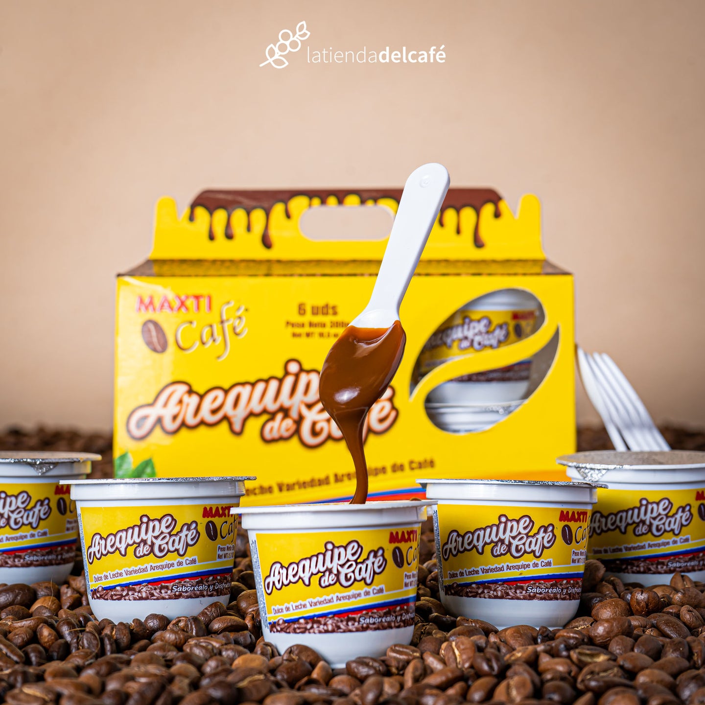 Arequipe con Café Kit x 6 Maxti Café - Café Colombiano