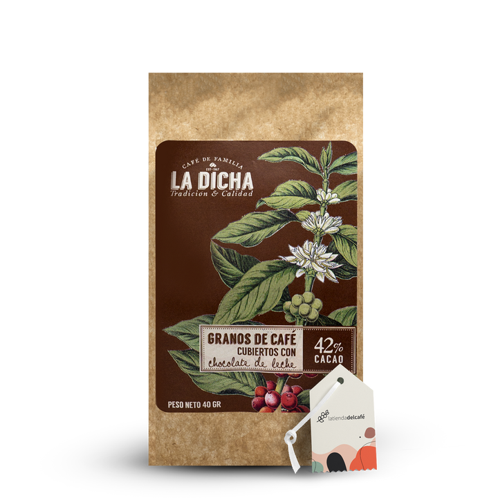 Granos de Café con chocolate La Dicha - La Tienda del Café